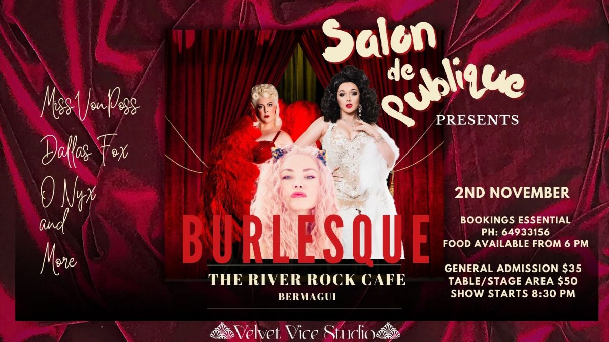 BURLESQUE AT THE RIVER ROCK CAFE – VELVET VICE STUDIO